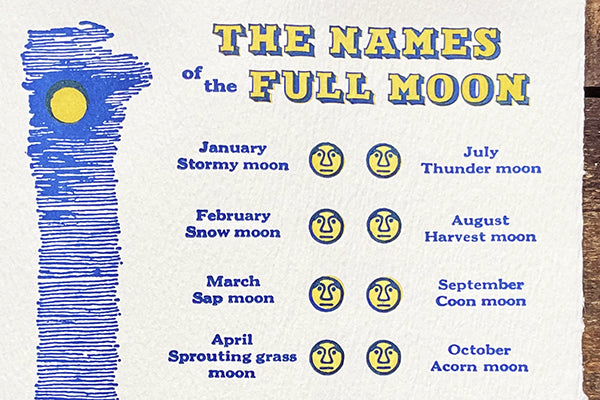 Names of the Full Moons – The Good Supply