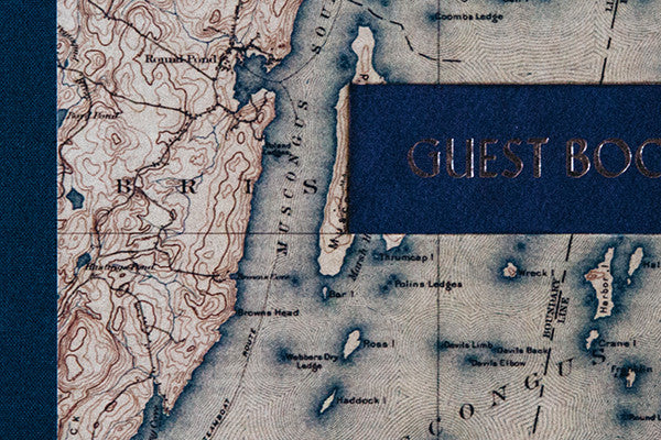 Muscongus Bay Nautical Chart Guest Book – The Good Supply