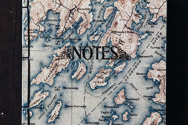 Muscongus Bay Nautical Chart Travel Book – The Good Supply